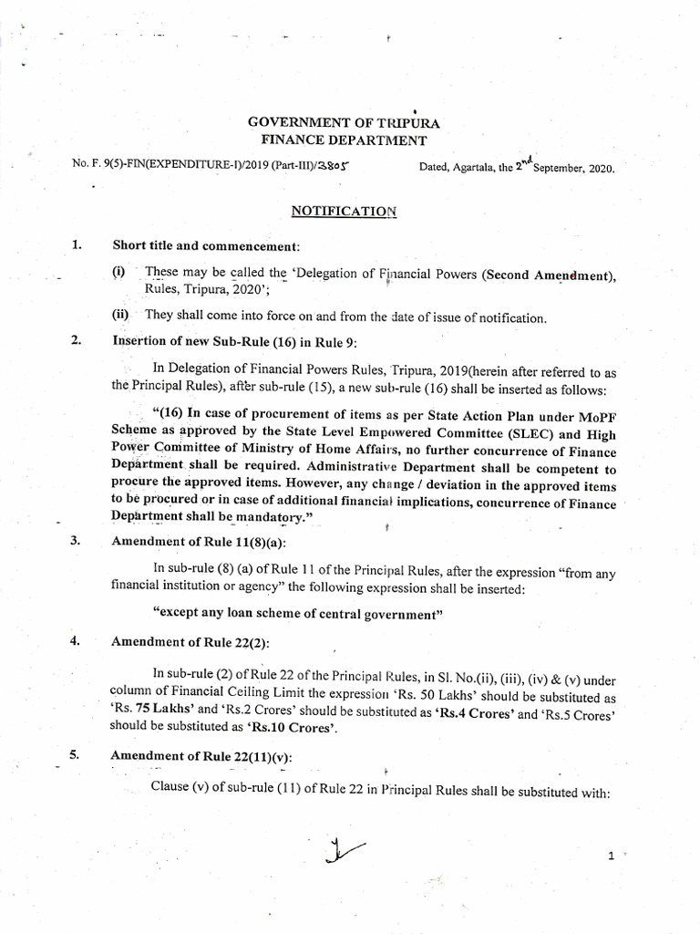 DFPR - Amendment (Ii) 20 Sept 2020 | PDF