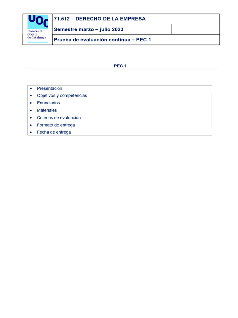 De Pec 1 Pdf Business Plagio