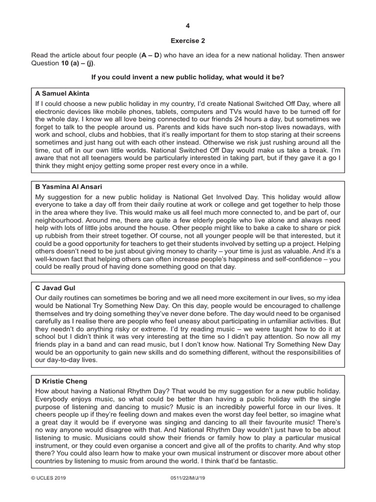 CAIE IGCSE English As A Second Language 0511 - 22 Paper 2 May - Jun ...