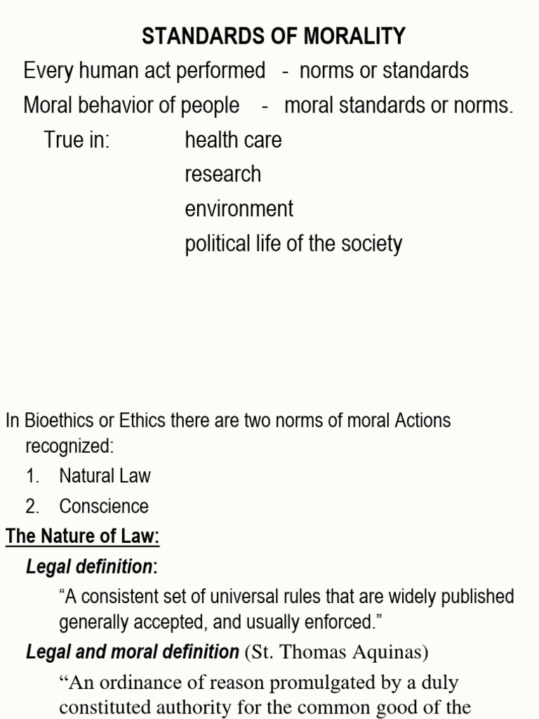 Natural Law Ethics 2 | PDF | Natural Law | Reason