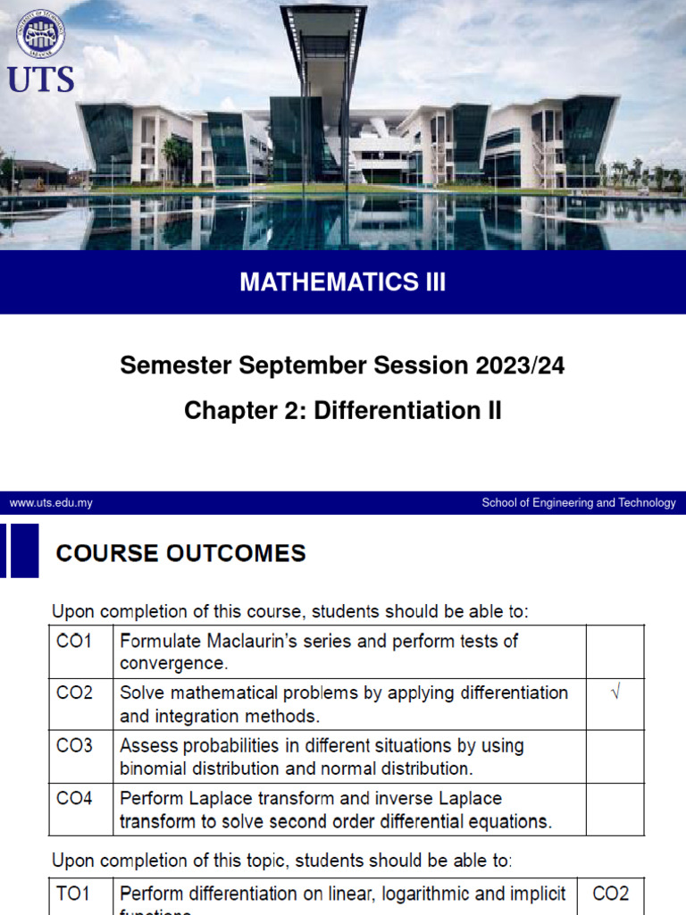 CHAPTER 2 - DIFFERENTIATION 2 | PDF | Engineering | Science