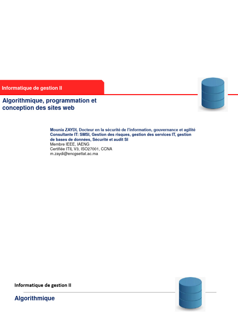 Introduction à l'algorithmique et programmation | PDF | Langage de programmation | Programmation ...