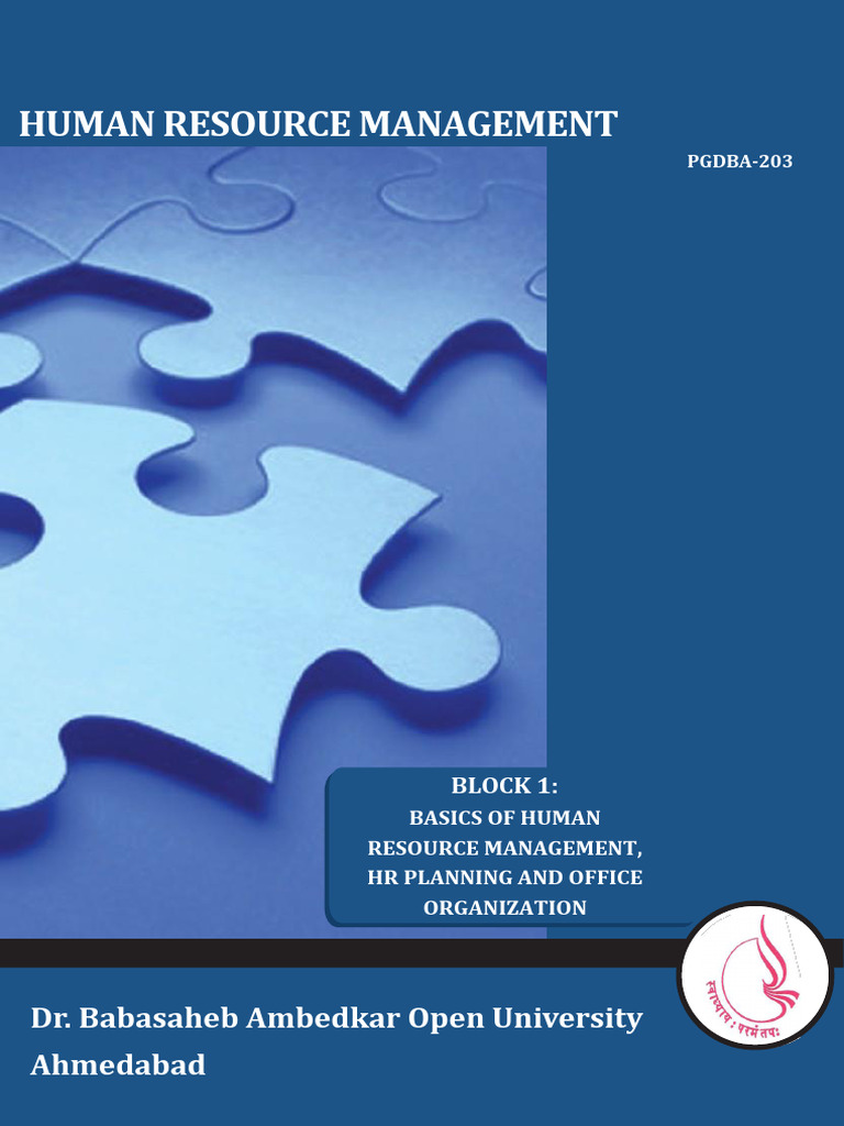 PGDBA_203_slm | PDF | Human Resource Management | Organization Development