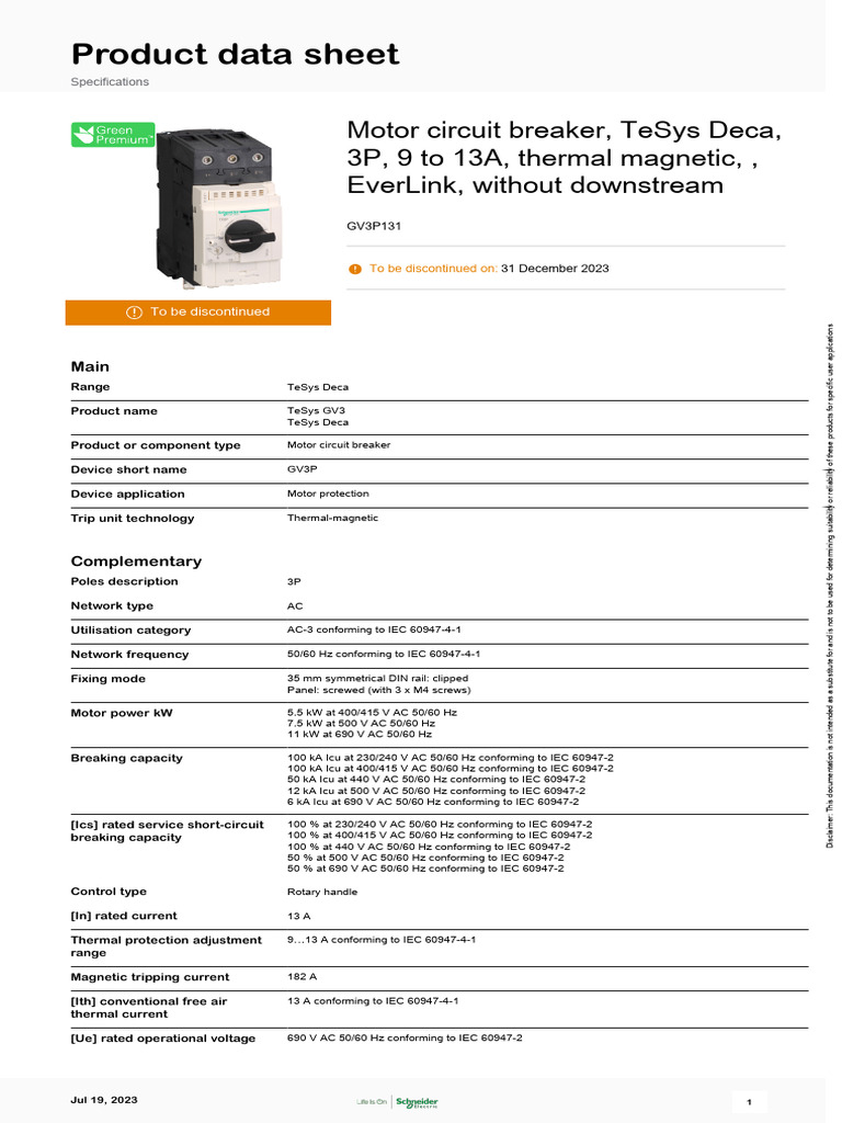 Data Sheet Components | PDF