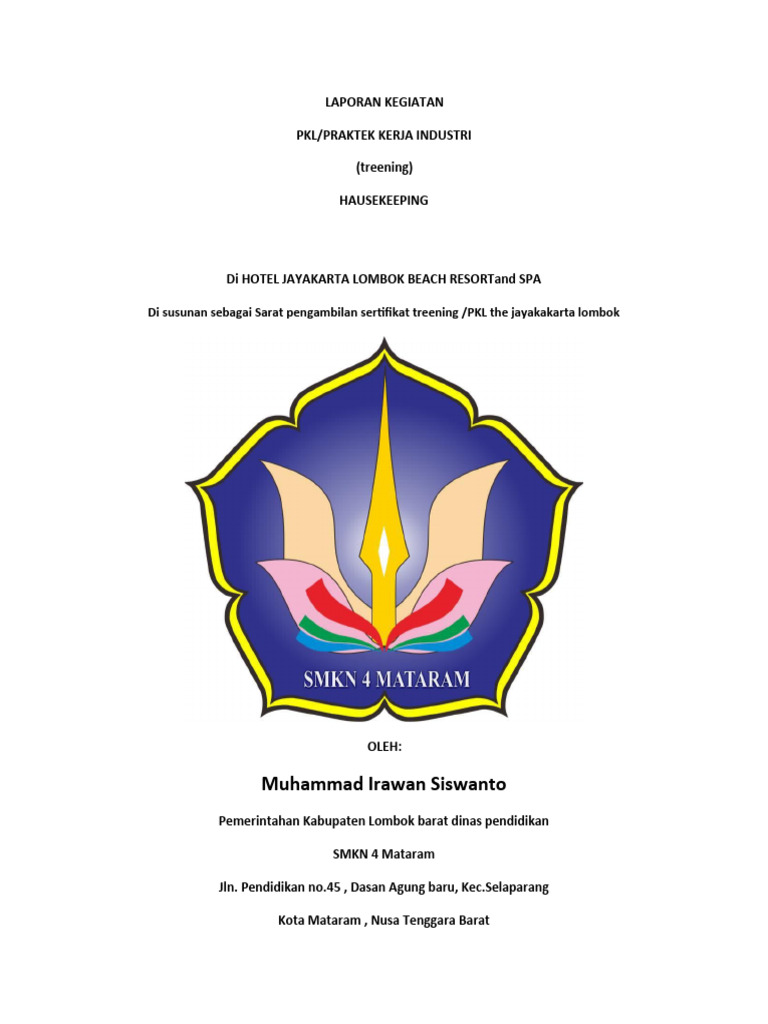 Laporan Muhammad Irawan | PDF | Bisnis