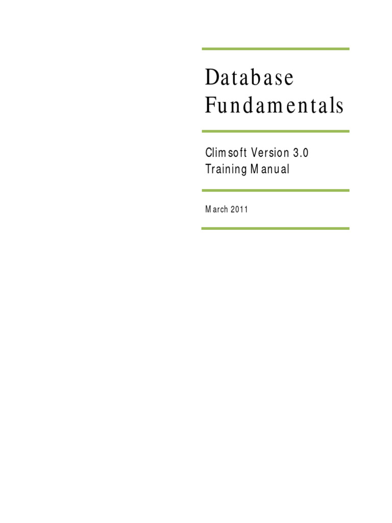 Database Fundamentals Pdf