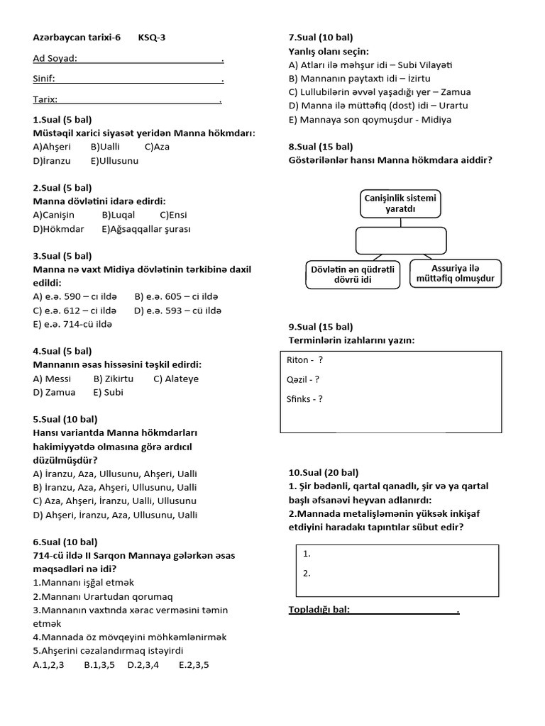 Azərbaycan Tarixi - 6 KSQ-3 | PDF