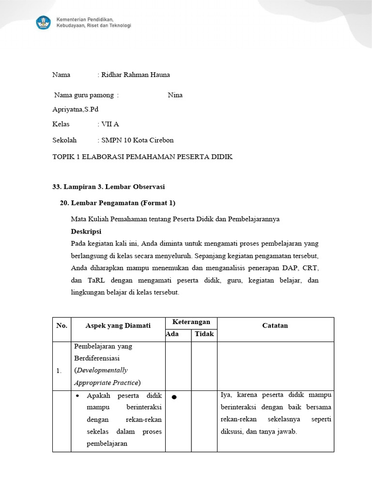 Ahmad Deni Hidayat ELABORASI PEMAHAMAN PESERTA DIDIK | PDF