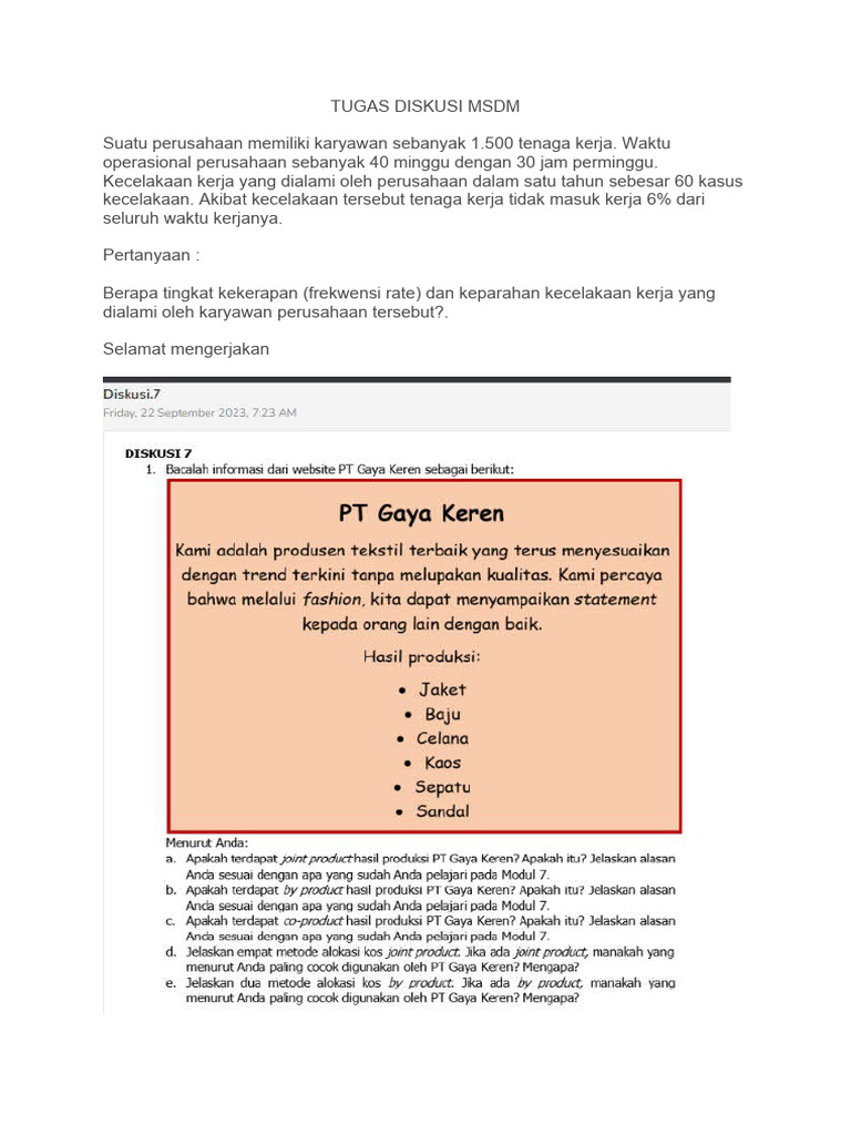 Tugas Diskusi Sesi 7 | PDF | Ilmu Sosial