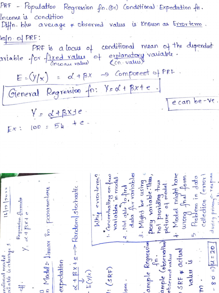 Conditional Expectation in Regression Analysis | PDF | Quantitative Research | Statistical Inference