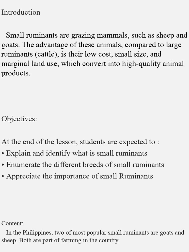 Web-Based Lesson Plan | PDF | Sheep | Goat