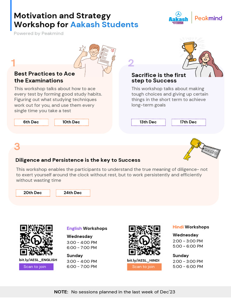 Aakash Workshop Poster | PDF