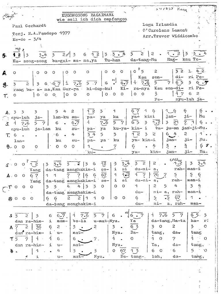 Ku Songsong Bagaimana | PDF
