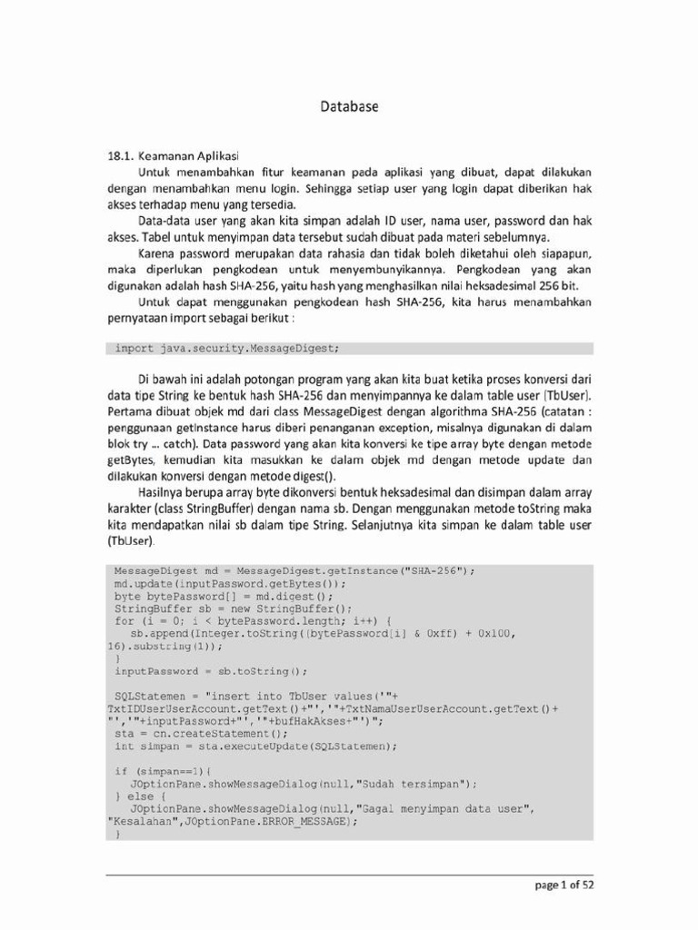 Modul 18 Database (Lanjutan). | PDF