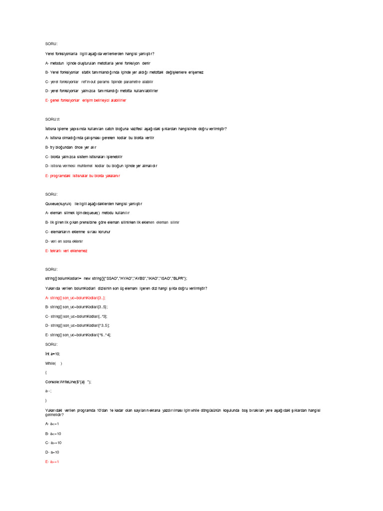 C#Programlama (4) | PDF