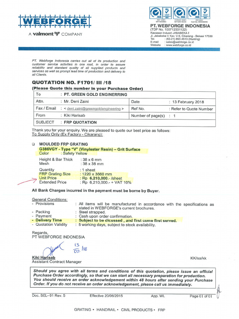 Grating FRP | PDF