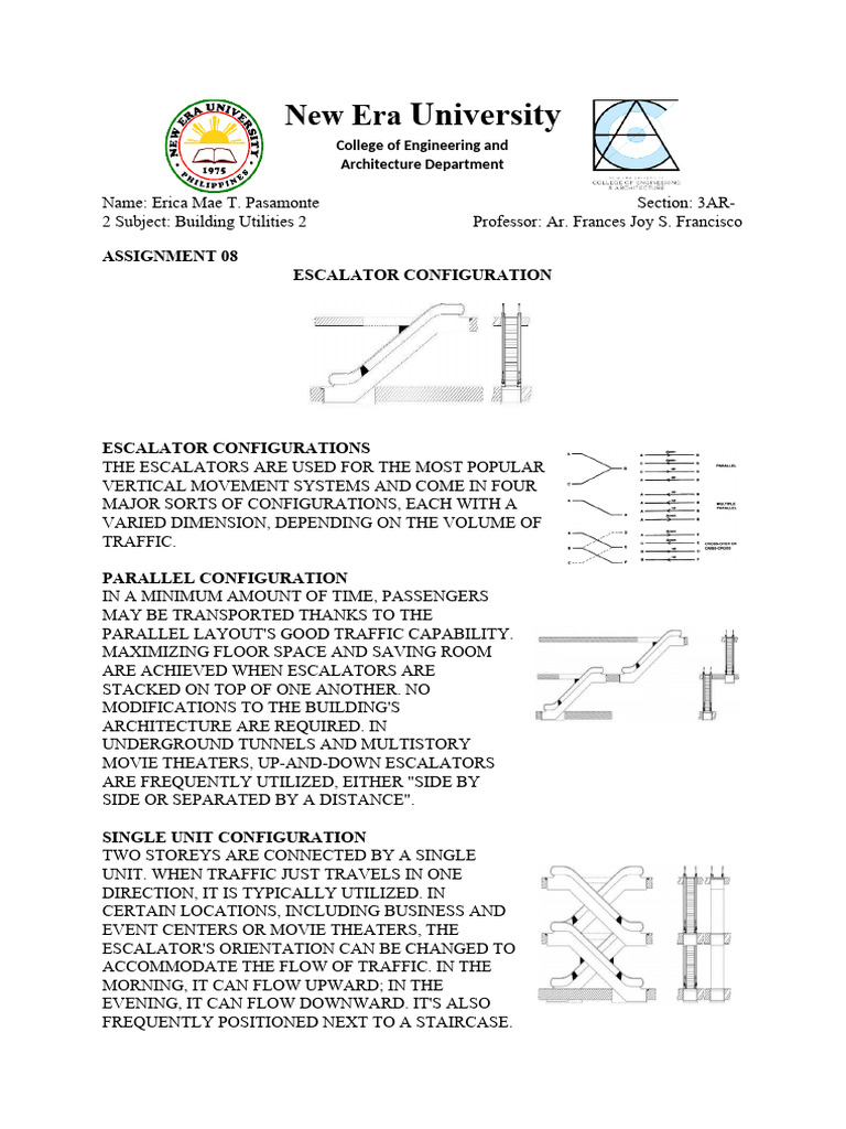 Escalator and Elevator Configurations | PDF | Elevator | Escalator