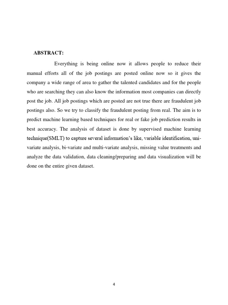 Real and Fake Job Posting Using Machine Learning Technique | PDF | Artificial Intelligence ...
