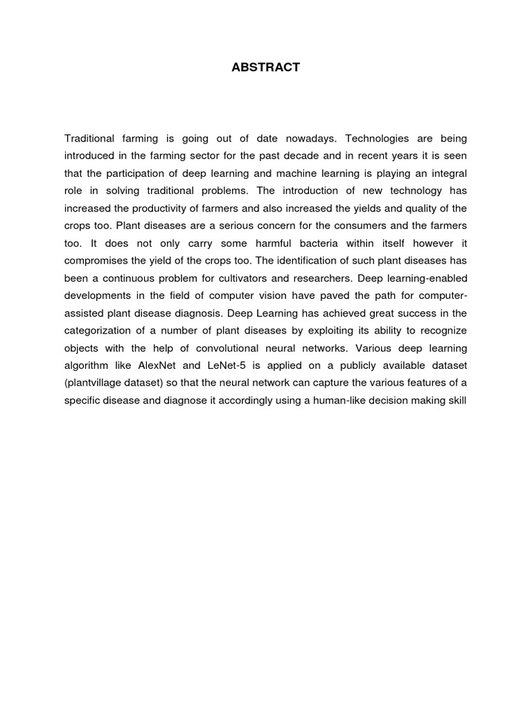 Plant Disease Detection And Classification By Deep Learning Pdf