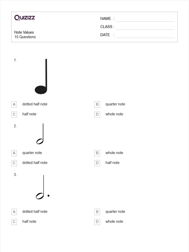 ACTIVITY 2 Note Values | PDF | Rhythm | Poetics