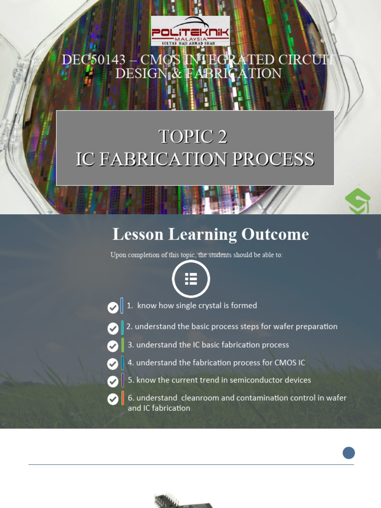 CMOS IC Fabrication Process Overview | PDF | Ion Implantation ...