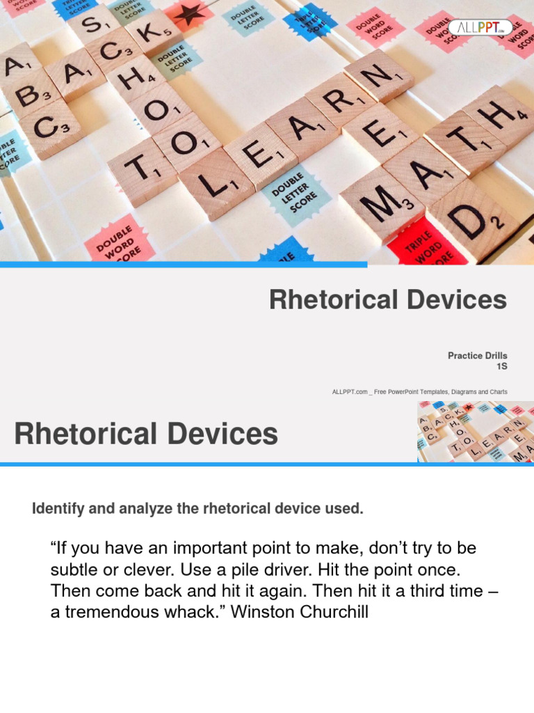 1S--Rhetorical-Devices--Practice-Drills | PDF
