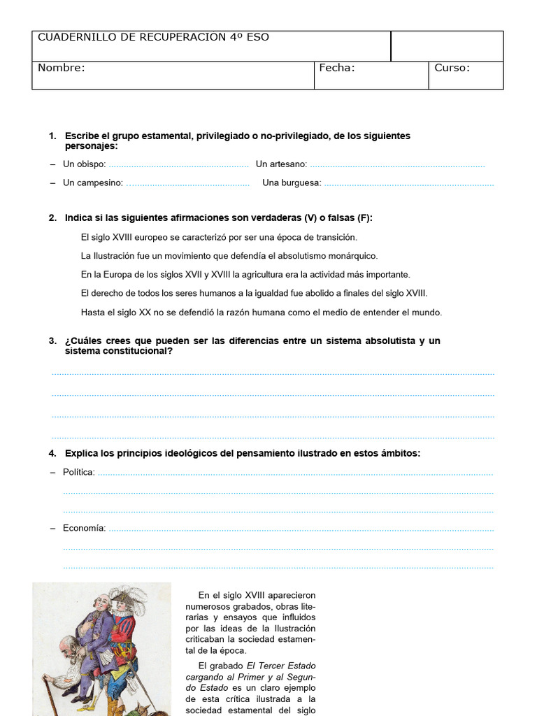 4o Eso Cuadernillo Todo 1 | PDF