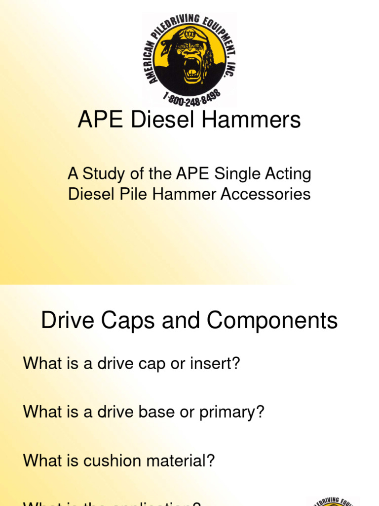 APE Diesel Hammer Drive Cap | PDF | Career & Growth | Games & Activities