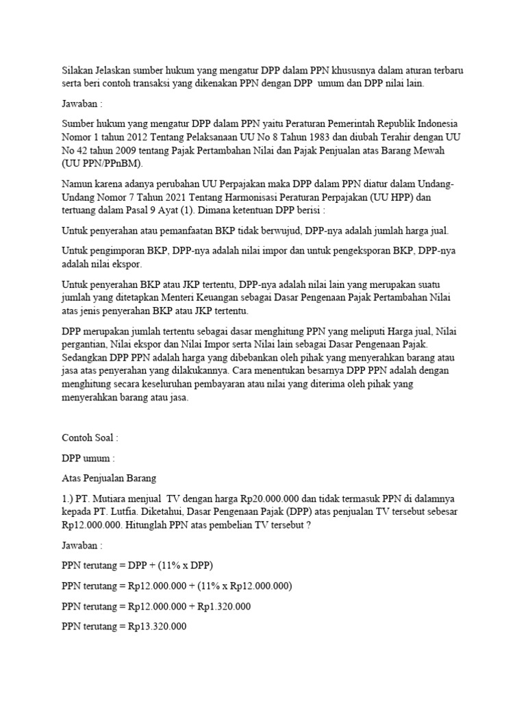 PPN Dan PPNBM Diskus 2 | PDF
