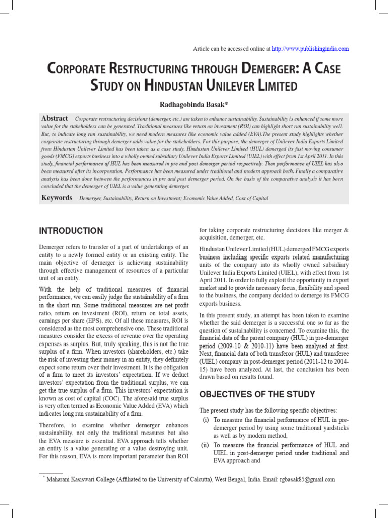 Hul Case Study | PDF