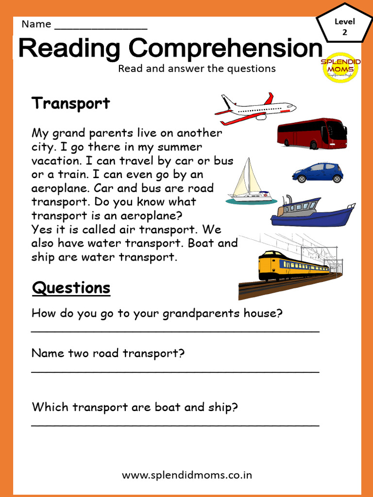 Reading Comprehension Level 2 - 15 | PDF