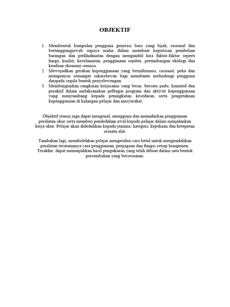 Objektif & Peralatan (Static Observation Cadas) | PDF