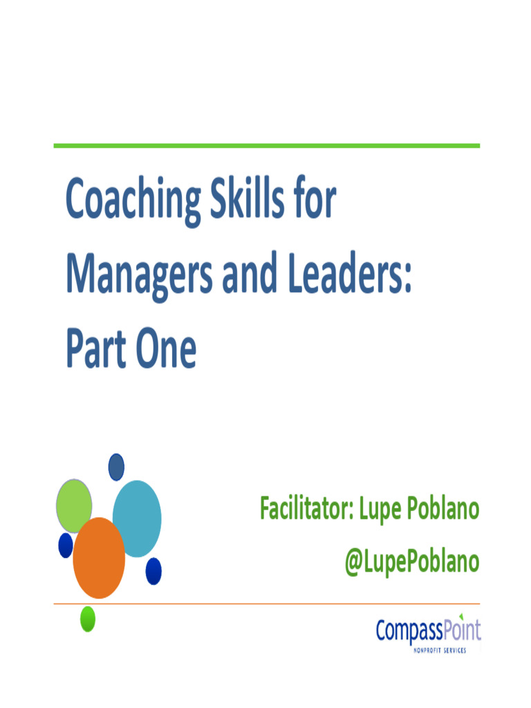 Coaching Skills Part 1 - LP0815 | PDF | Mindset | Mentorship
