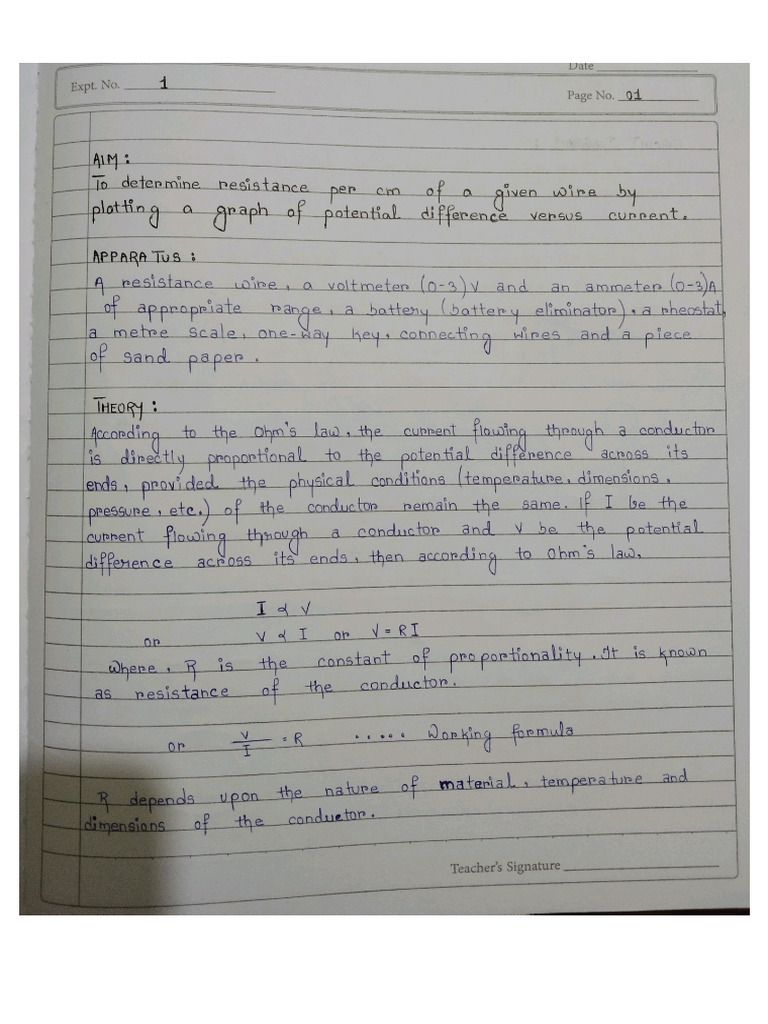 Physics Experiment 1-4 | PDF