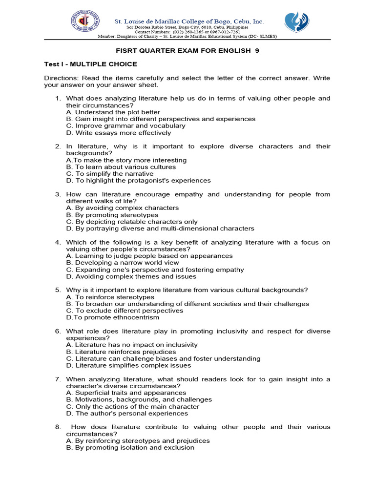 Summative Test in English 9 - Quarter 2 | PDF | Poetry