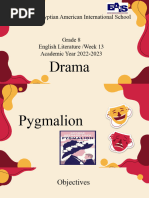 Pygmalion Study Notes | PDF | Pygmalion (Play)