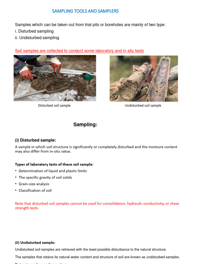 Sampling Tools and Samplers | PDF | Civil Engineering | Applied And ...