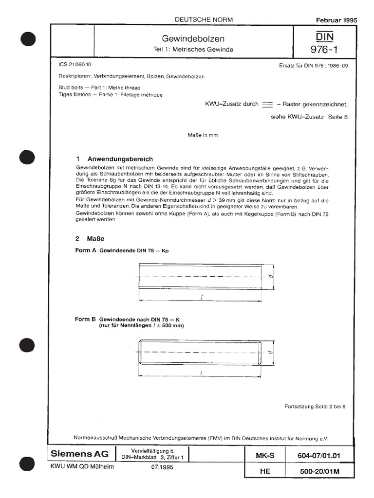 Din976 1 | PDF