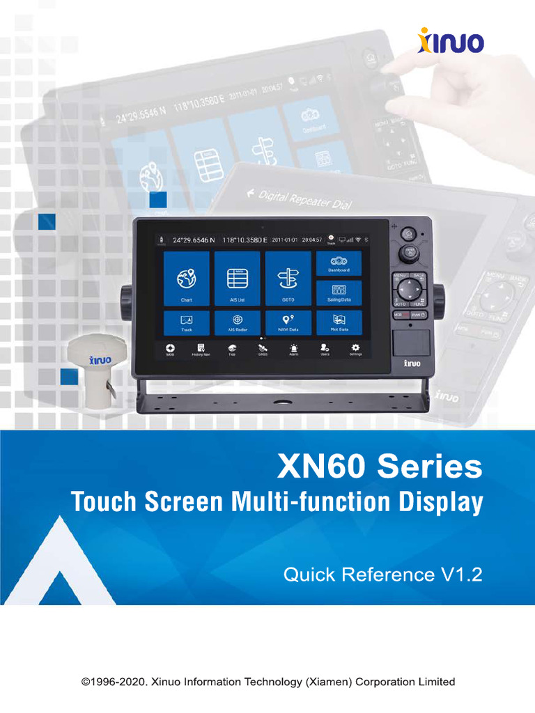 XN60 Series Touch Screen Multi-Function Display Quick Reference | PDF