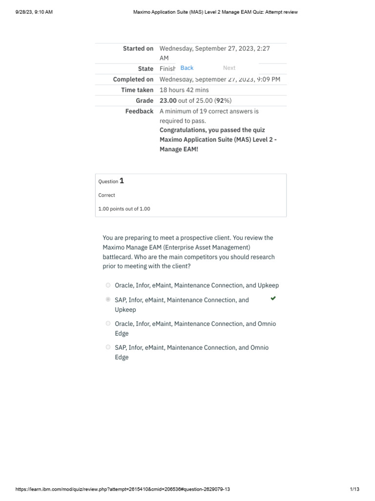Maximo Application Suite (MAS) Level 2 Manage EAM | PDF | Asset Management | Computing