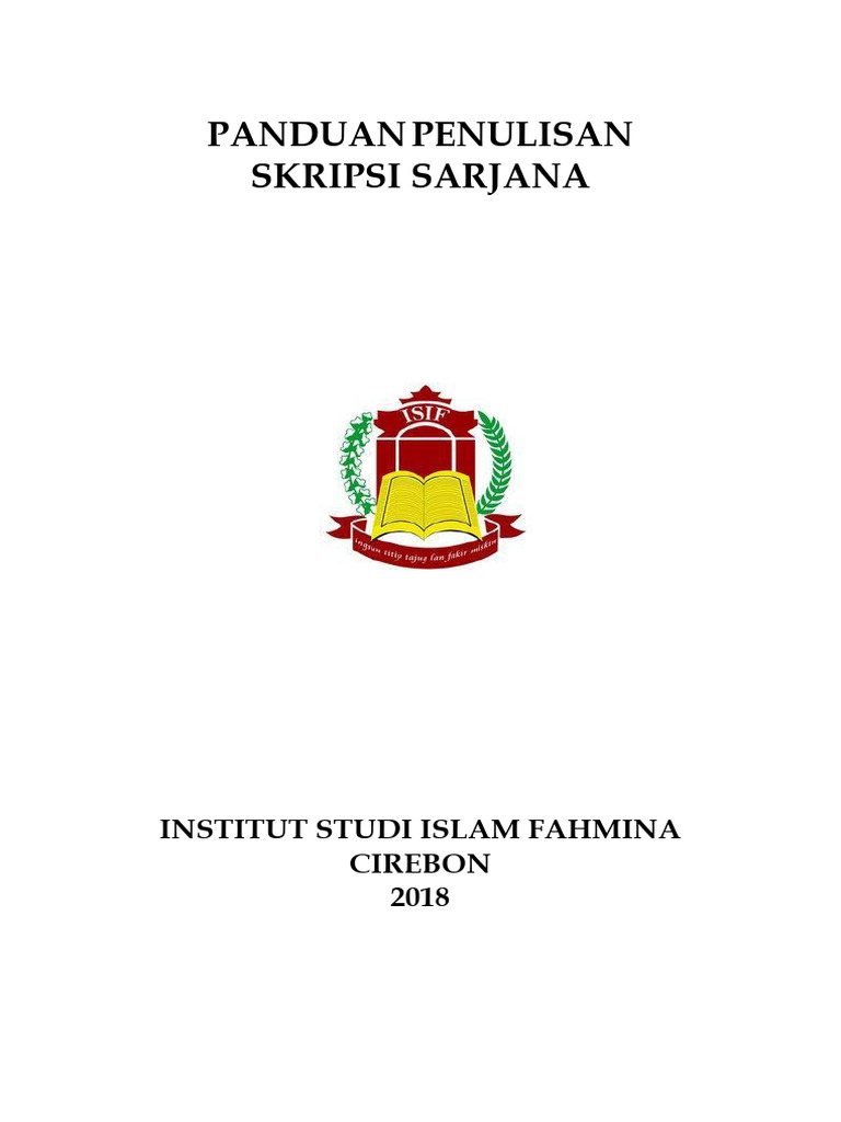 Panduan Penulisan Skripsi ISIF Cirebon | PDF | Komputer | Teknologi ...