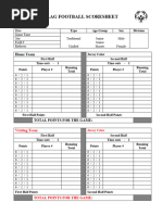 Score Sheet Soccer | PDF