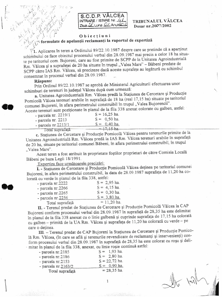 Documente SCDP Valcea | PDF