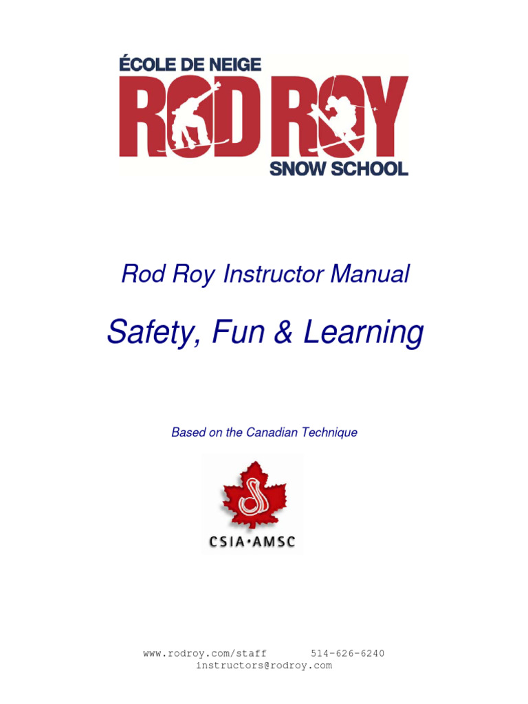 Rodroy Ski Instructor Manual | PDF | Home & Garden | Self-Improvement