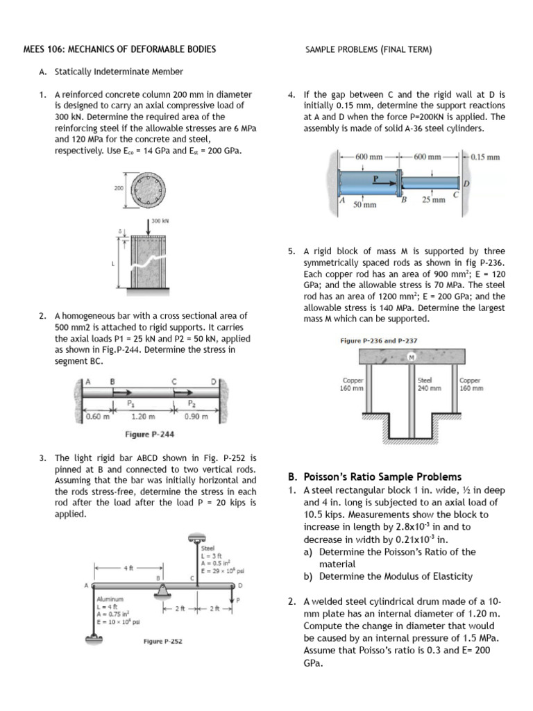 Final Term Sample Problem | PDF