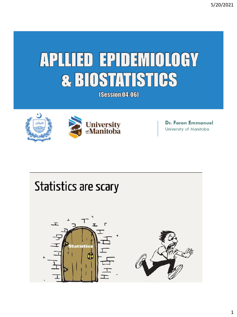 Aeb02 Basic Biostatistics Fe Pdf Skewness Statistics