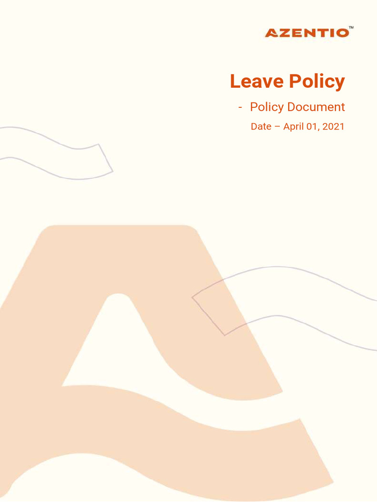 Leave Policy | PDF