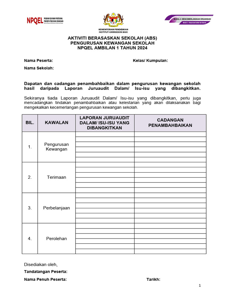 1b. Dapatan Cadangan penambahbaikan (1) | PDF