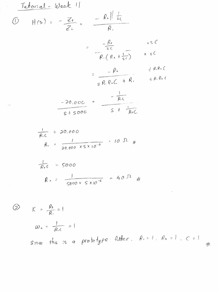 Tutorial Week 11-12 - Answer | PDF