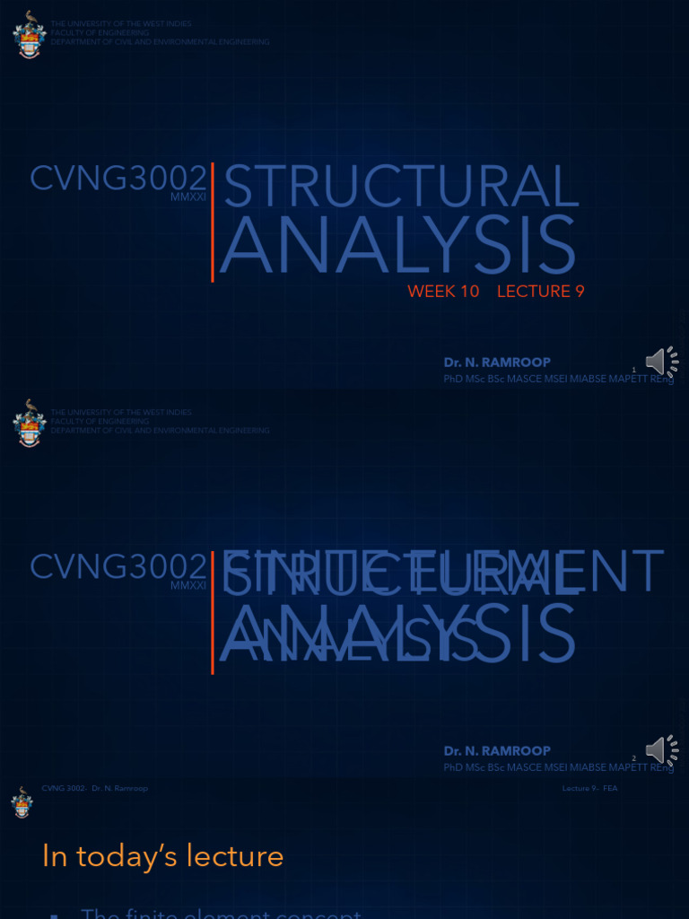 LECTURE 8 - Finite Element 1 | PDF | Finite Element Method | Earthquake Engineering